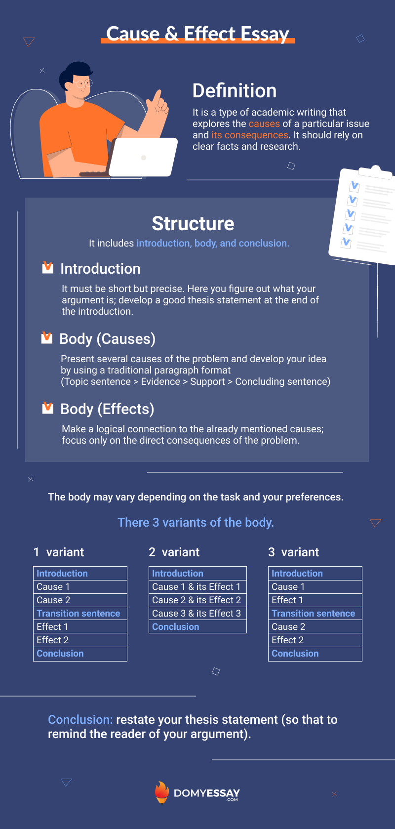 Cause and Effect Essay Writing Guide: Outline, Topics, Examples, Tips